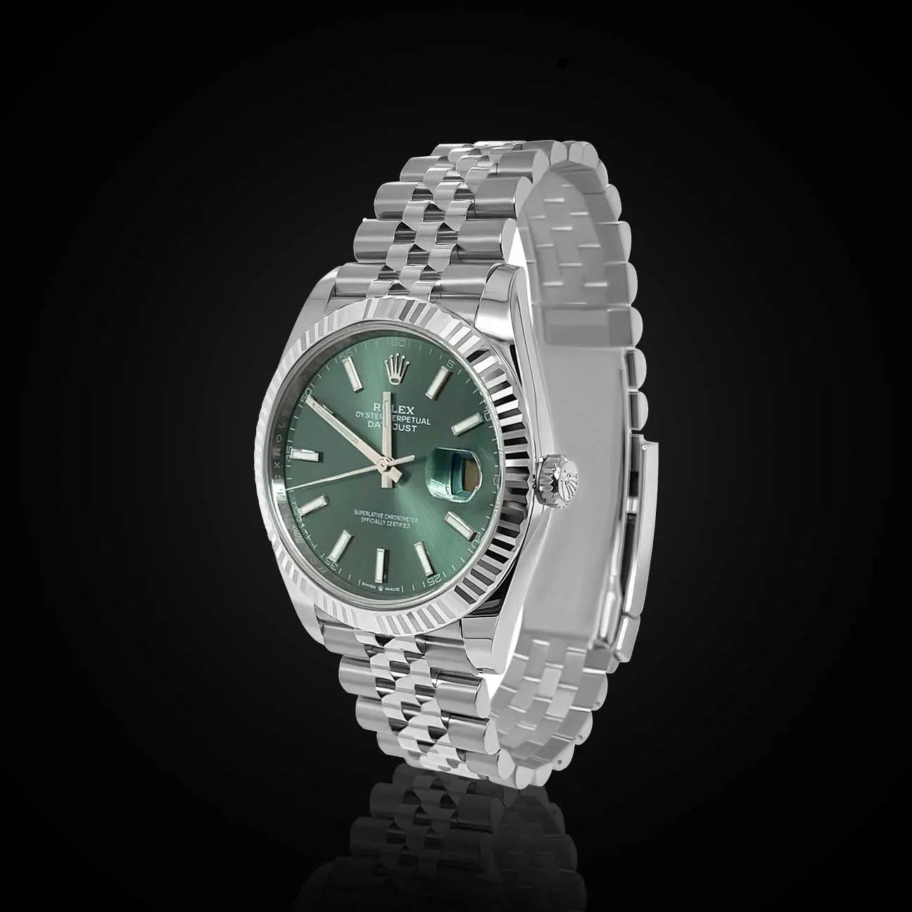 Rolex Datejust 41 mm Green Dial 126334-0028 | Watch Cult – The Watch Cult