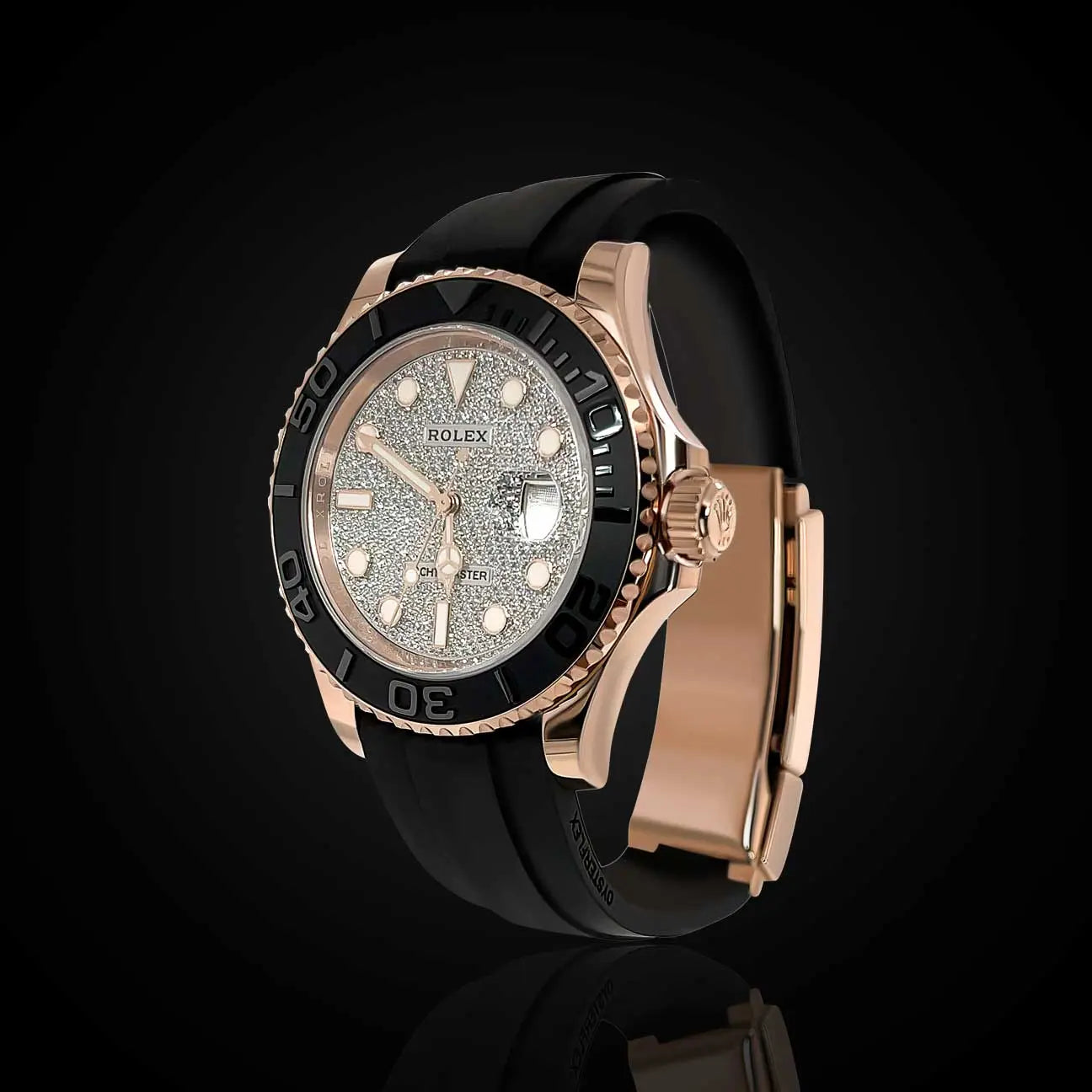 Rolex Yacht Master 40 mm Diamond Pave Dial 126655-0005 | Watch Cult ...